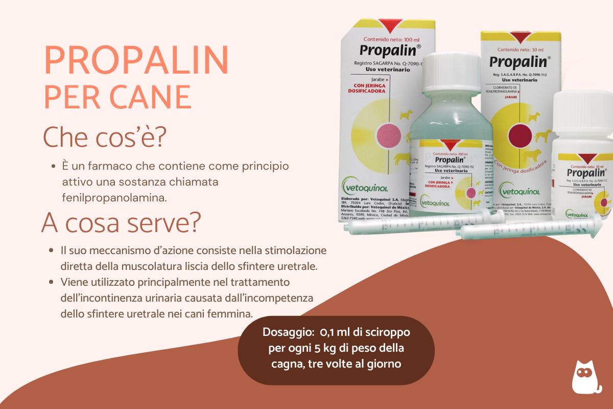 Propalin per cane: a cosa serve, effetti collaterali e dosaggio